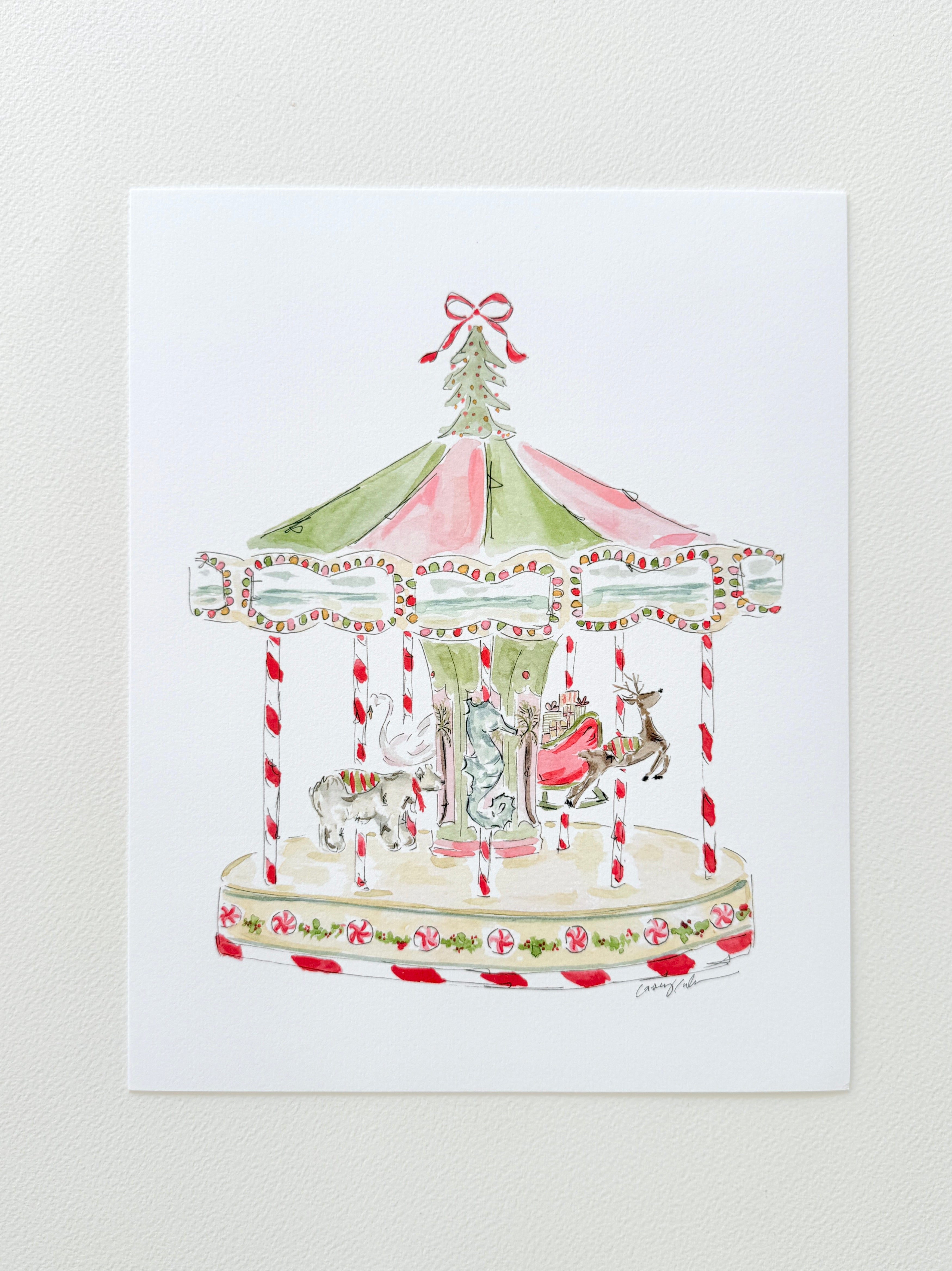 Coastal Christmas Carousel – Casey Creates